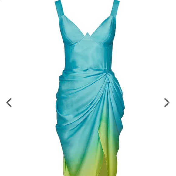 Forever Unique | Dresses | Forever Unique Dress Lime And Blue Ombre ...